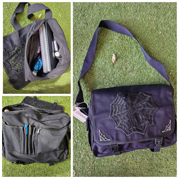 Banned Necro Messenger Bag by Kim Moyse – Kitty Deluxe