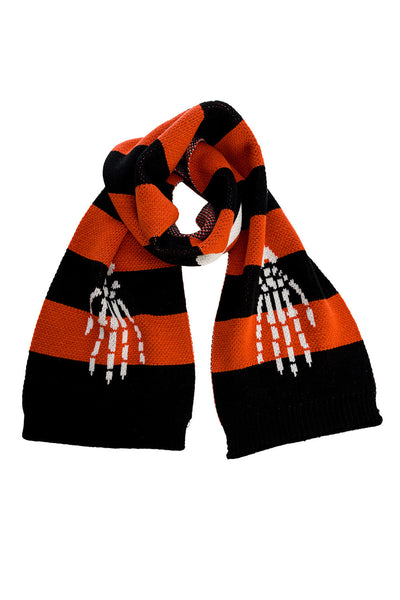 Banned Alternative Everyday is Halloween Large Knitted Scarf Skeleton ...
